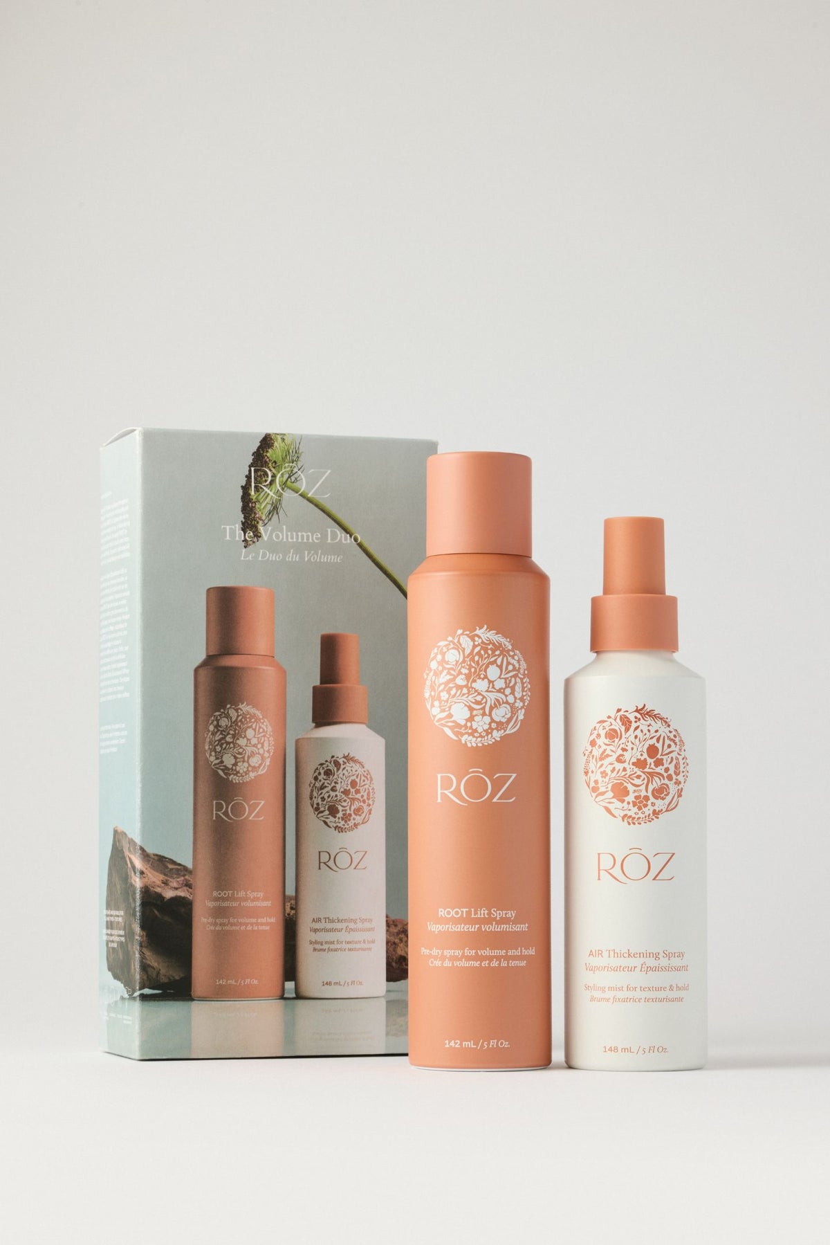 The Volume Duo: AIR Thickening Spray and ROOT Lift Spray | RŌZ